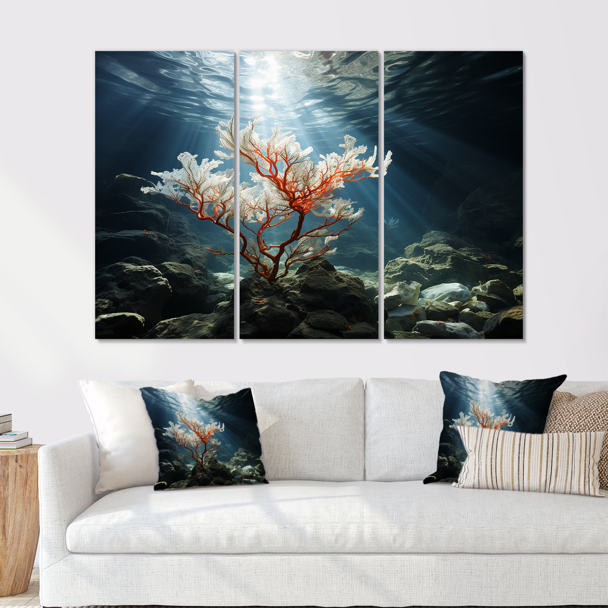 Dovecove Pink Coral Tree Under The Sea - Coastal Coral Under Water ...