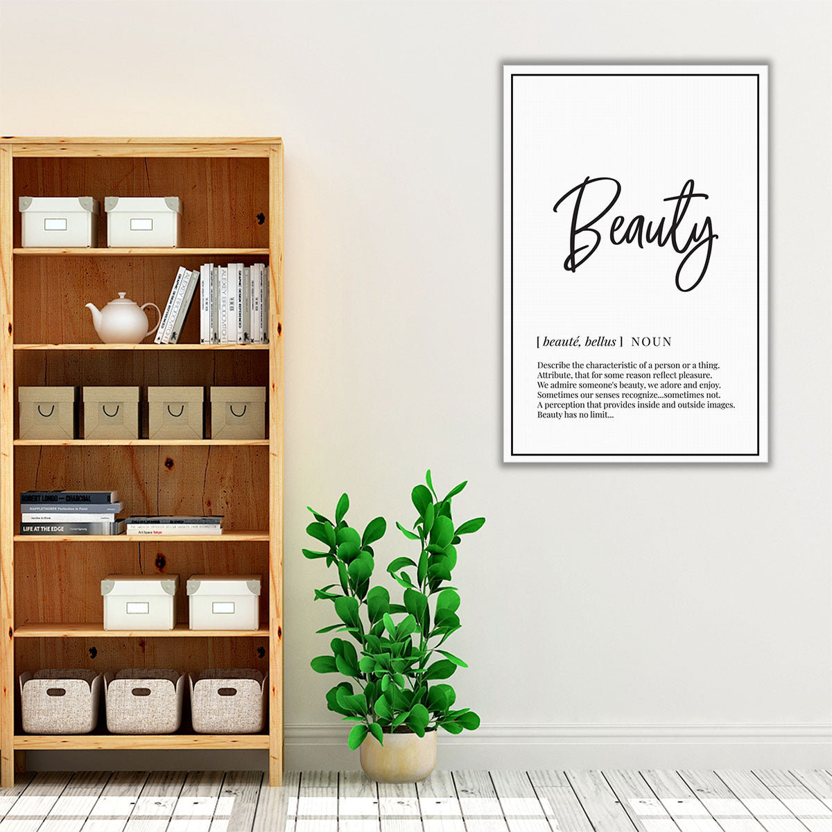 Trinx Beauty Definition, Minimalist Wall Art - Canvas Print Wall Art ...