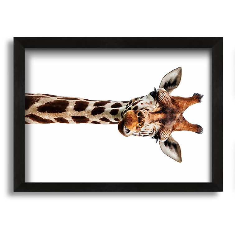 Latitude Run Goofy Giraffe - Single Picture Frame Painting on Canvas ...