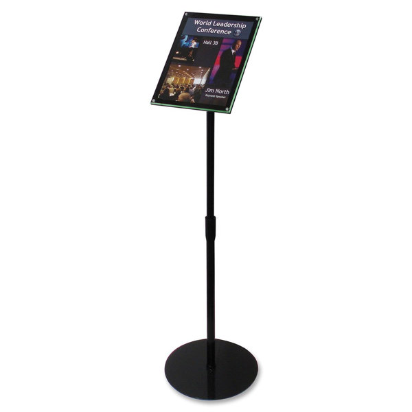 Deflecto Telescoping Floor Sign Holder | Wayfair