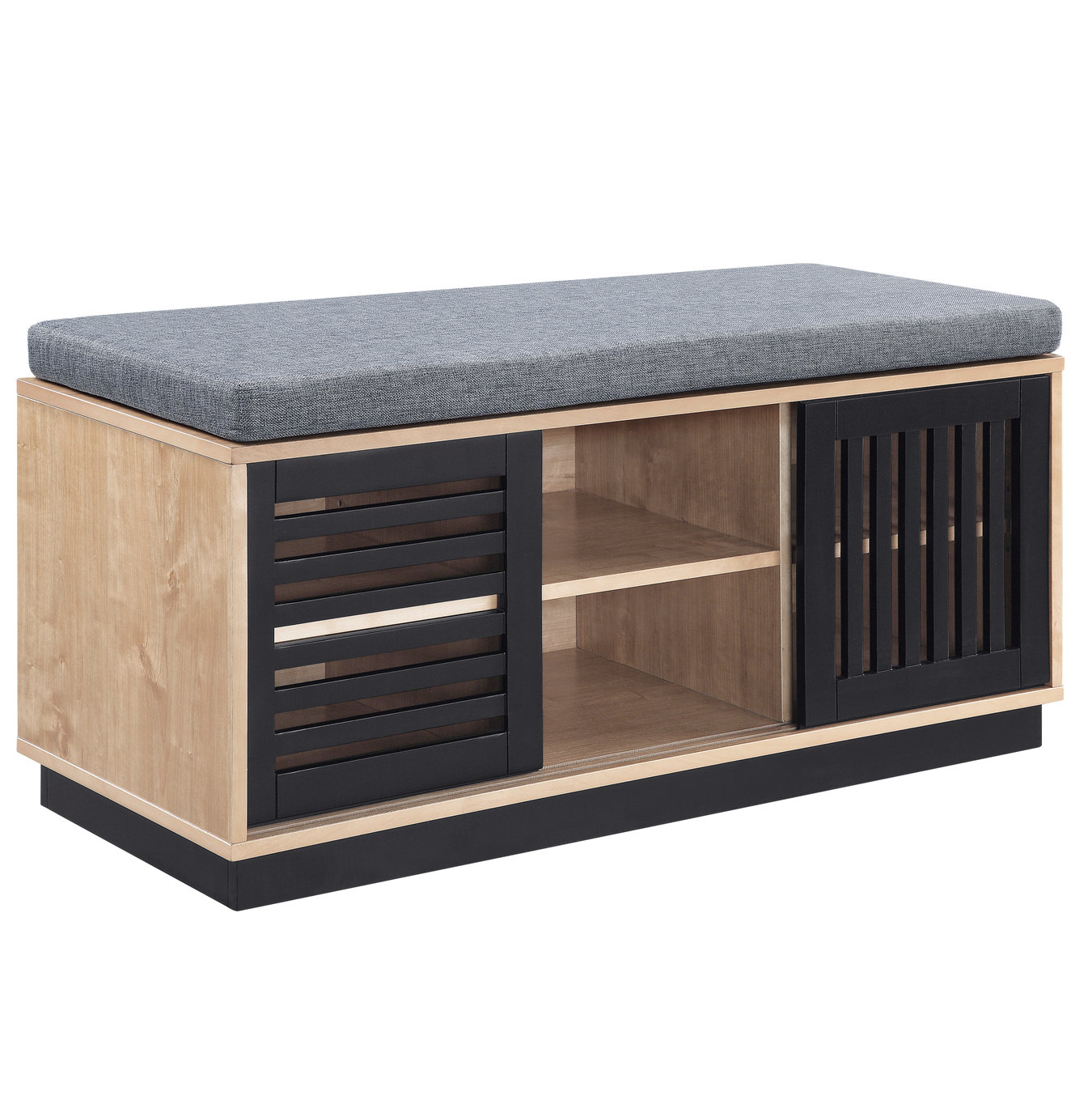 Latitude Run® Saley Fabric Upholstered Storage Bench Wayfair
