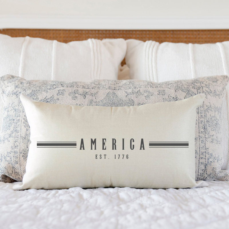 Cotton & Crate America with Stripes- Summer Cotton Pillow Cover | Wayfair