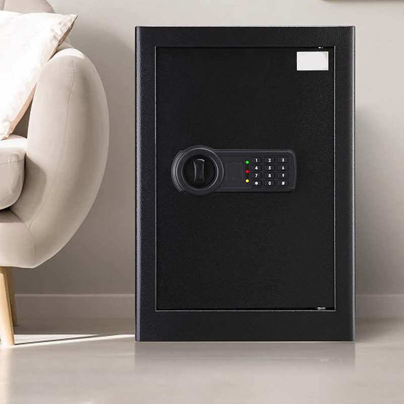 DEBLIT Fireproof Waterproof Home Safe, Keypad Large Lock Box Cabinet ...