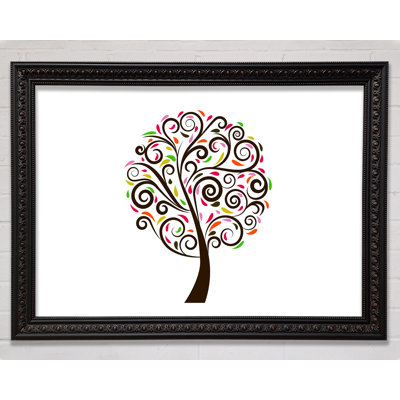 Bright Star Multi-Coloured Tree - Single Picture Frame Art Prints ...