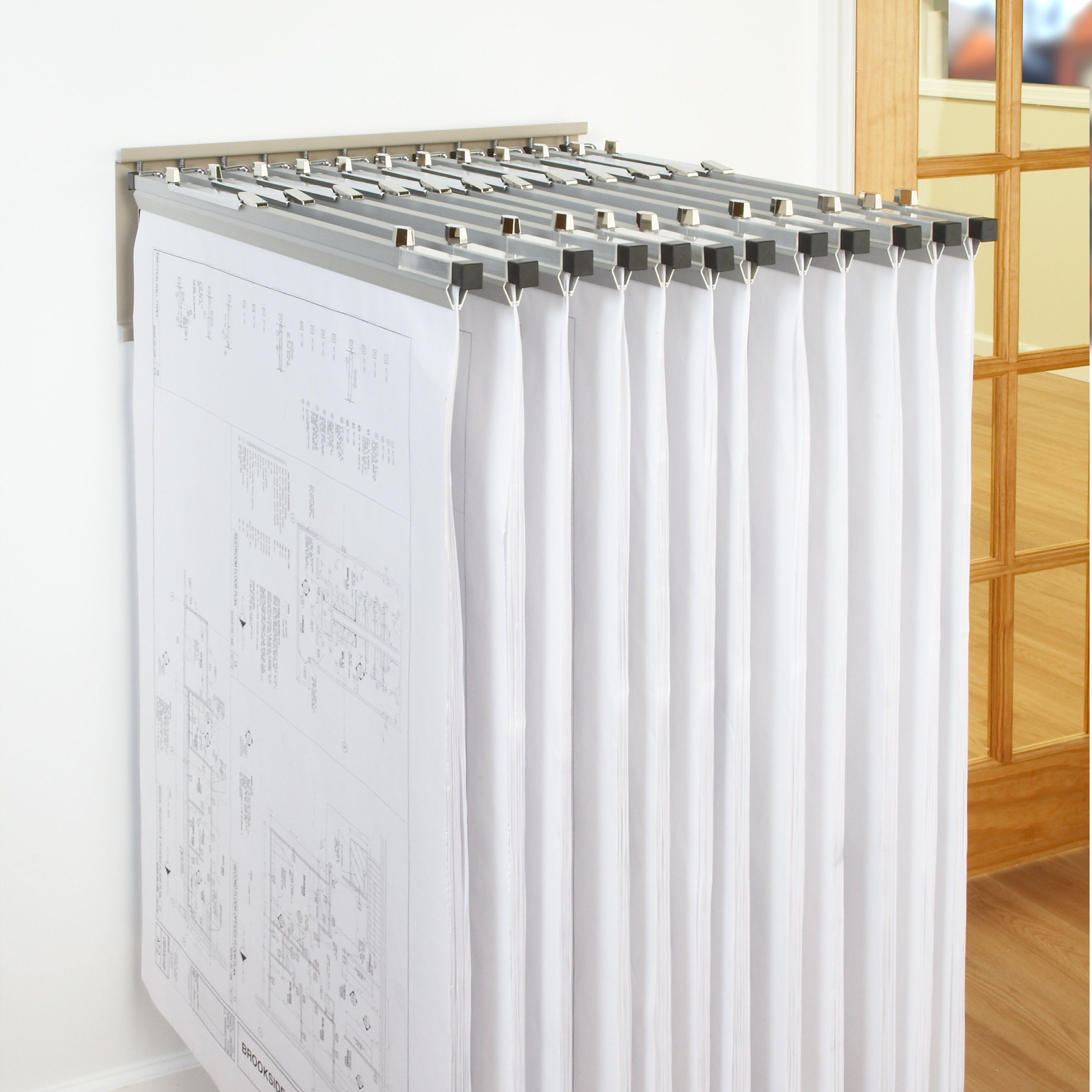 Brookside Design Heavy Duty Pivot Wall Rack with 12 Pivot Brackets ...