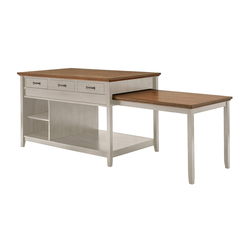 Kingstown Home Spadina Wood Kitchen Island & Reviews | Wayfair