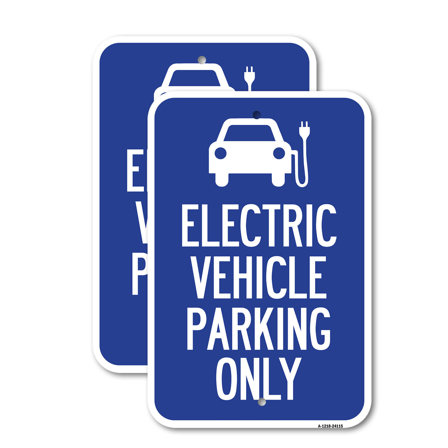 SignMission Electric Vehicle Parking Only Aluminum Sign | Wayfair