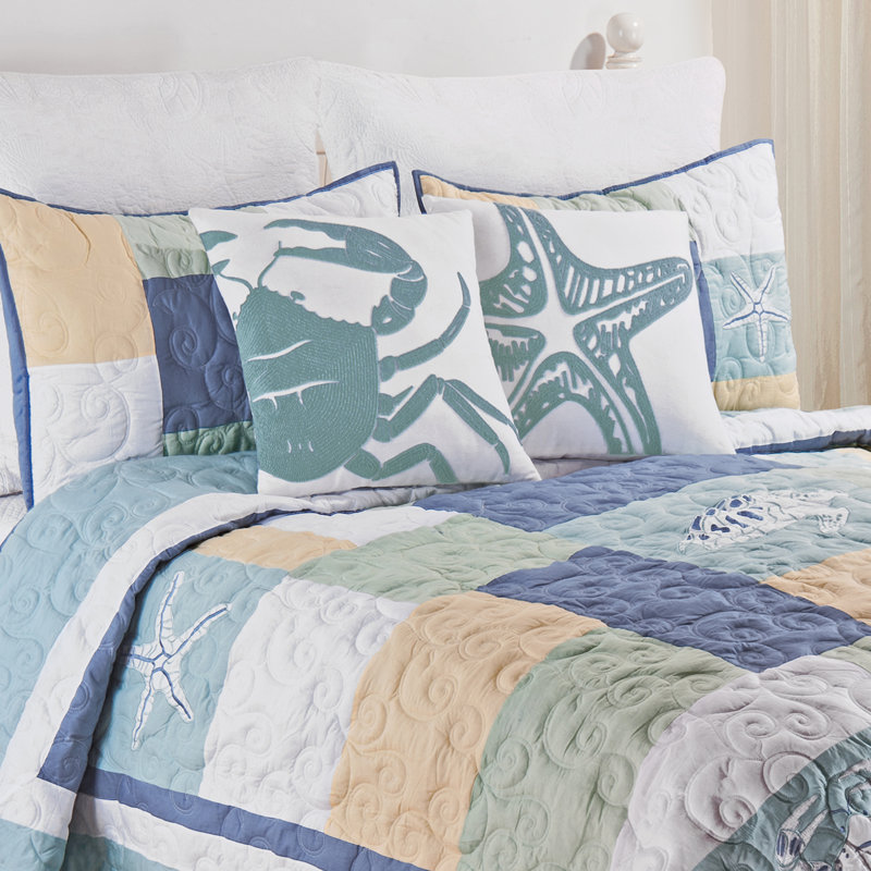 C&F Home Water's Edge Cotton Reversible Quilt | Wayfair