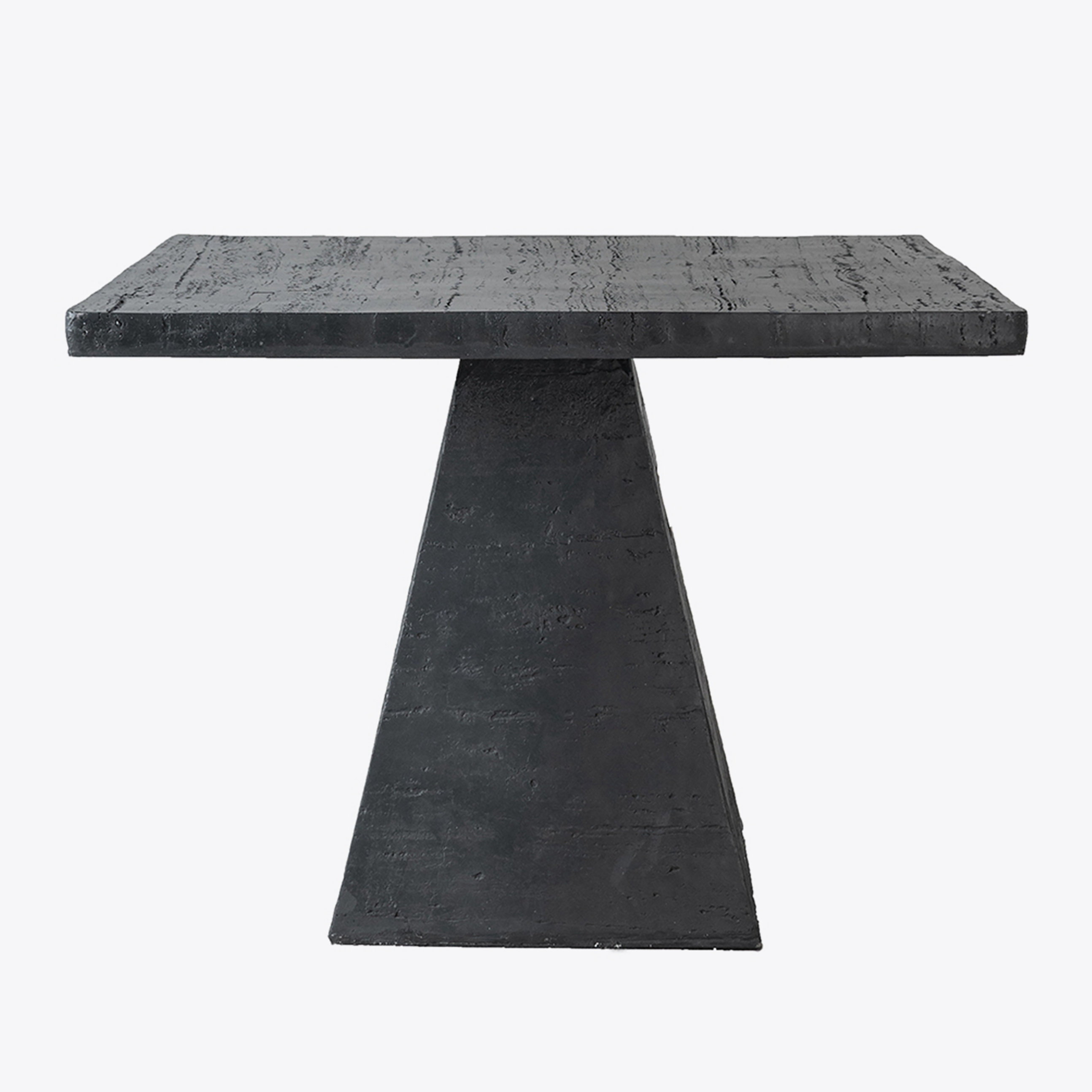 Latitude Run® 40x40x29.5" Black Square Dining Table with Pedestal Base ...