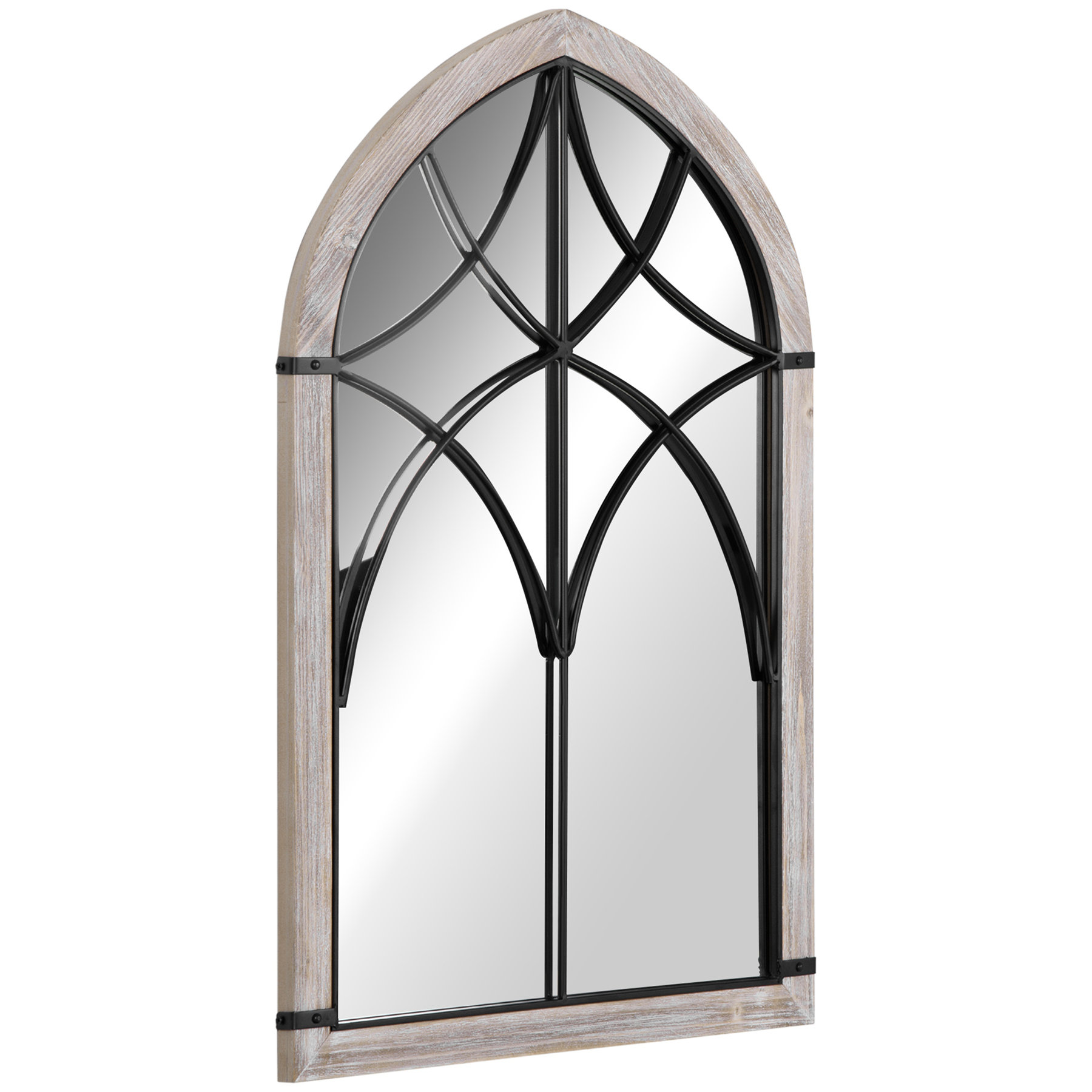 Ophelia & Co. Large Farmhouse Wall Mirror, Arch Window Mirror | Wayfair