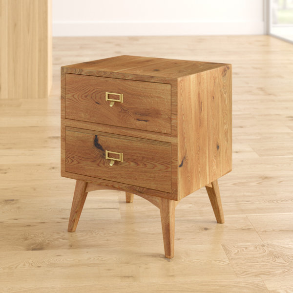 Mercury Row Fitzsimons Solid Wood Bedside Table & Reviews | Wayfair.co.uk