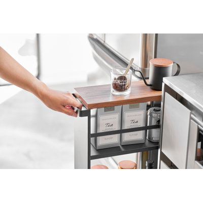 Yamazaki USA Tower Yamazaki Home Rolling Slim Storage Three Tier ...