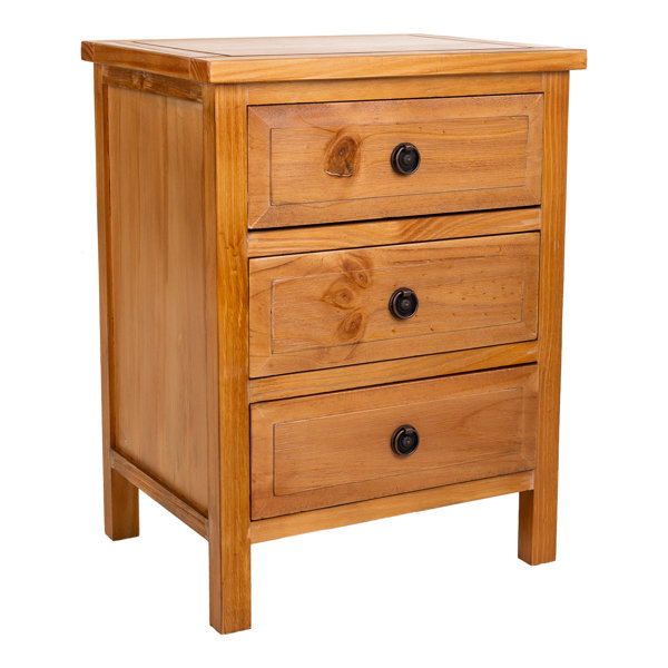 Rosalind Wheeler Stephens Solid + Manufactured Wood Bedside Table ...