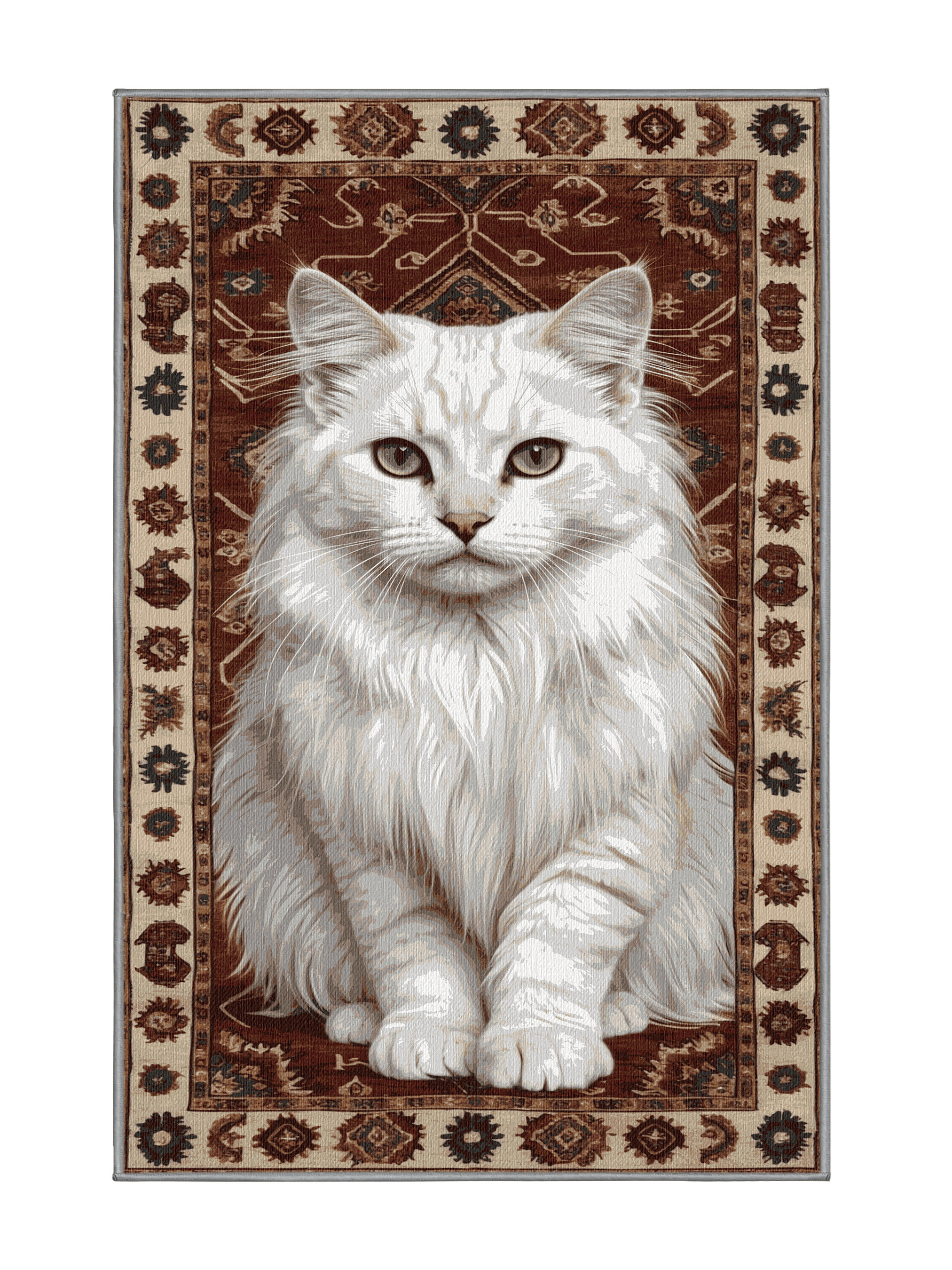 Dakota Fields Washable Turkish Angora Cats Area Rug | Wayfair