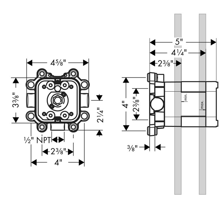 Hansgrohe Axor Starck Shower Valve | Perigold