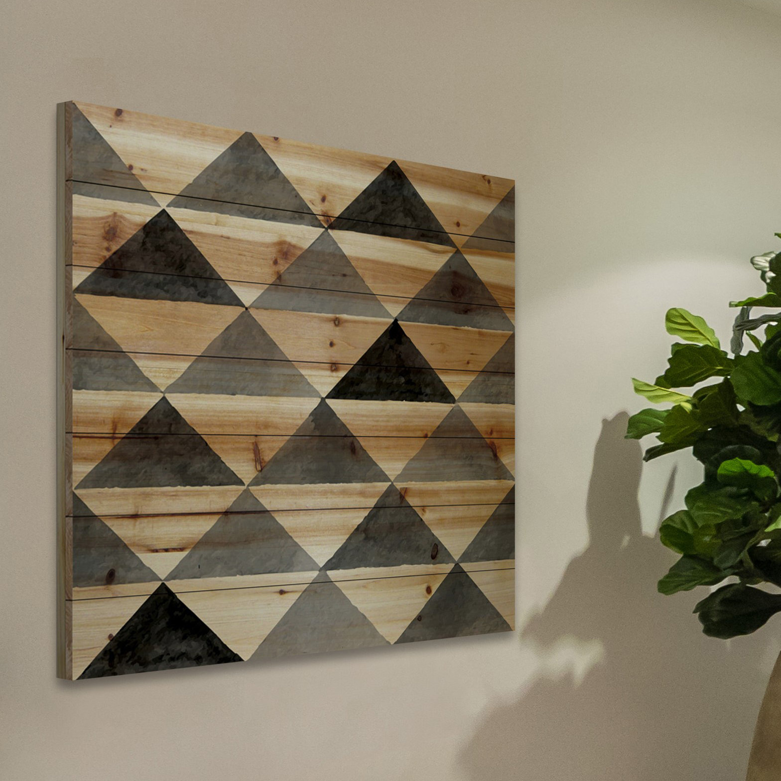 Marmont Hill 'Repetition' Painting Print on Natural Pine Wood | Wayfair
