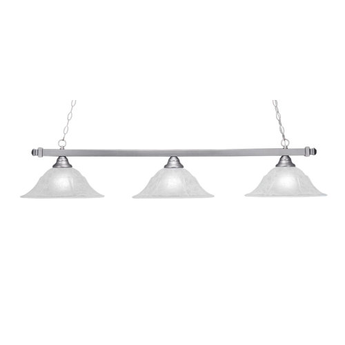 Wildon Home® Square 3 Light Bar Shown In Brushed Nickel Finish With 16 ...