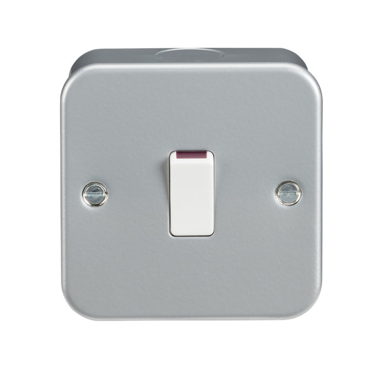 Knightsbridge Metal Clad 20A 1G DP Switch | Wayfair.co.uk