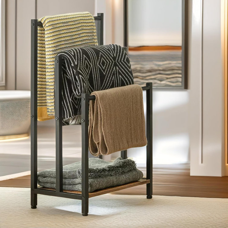 Latitude Run Rustic Industrial Freestanding Quilt Rack | Wayfair.co.uk