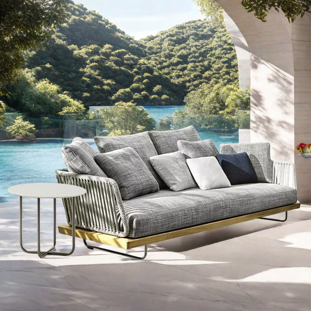 Hokku Designs Shatasha 2 - Person Outdoor Seating Group with Cushions ...