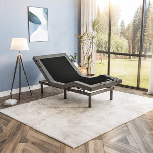Alwyn Home Adjustable Bed Frame With Adjustable Legs, Electric Bed Base ...
