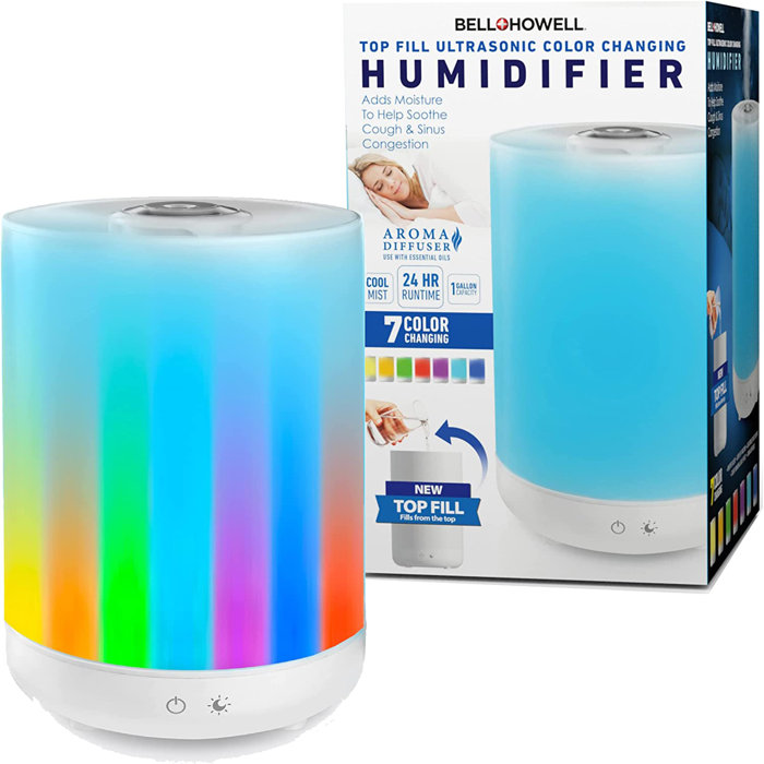 Bell + Howell Topfill Color Changing Humidifier and Aroma Diffuser 1 ...