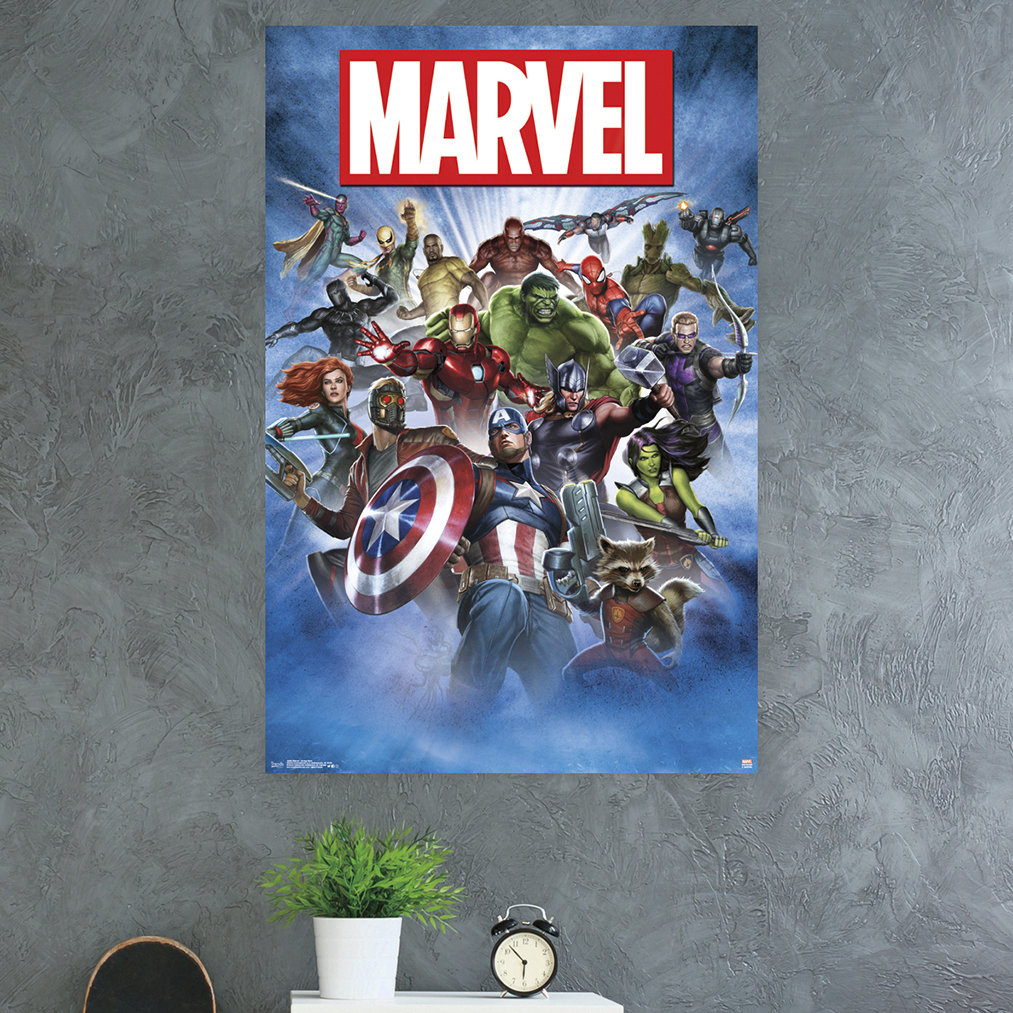 Trends International Marvel - Group Shot Paper Print | Wayfair
