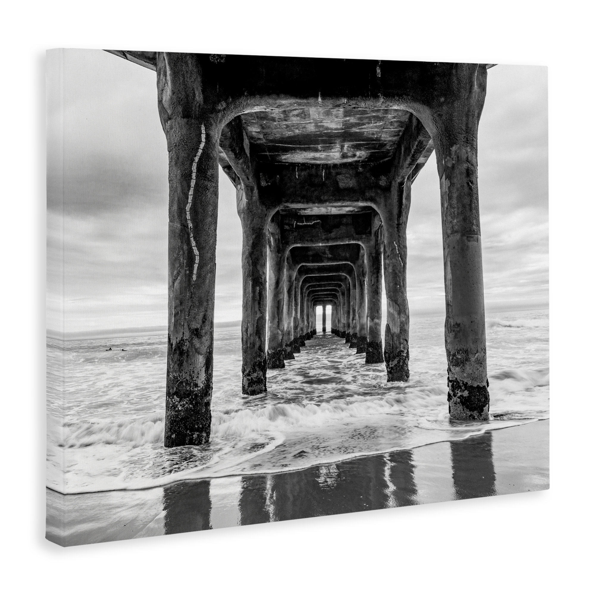 17 Stories Pier Structure in Perspective Canvas, design by Jeff Poe ...