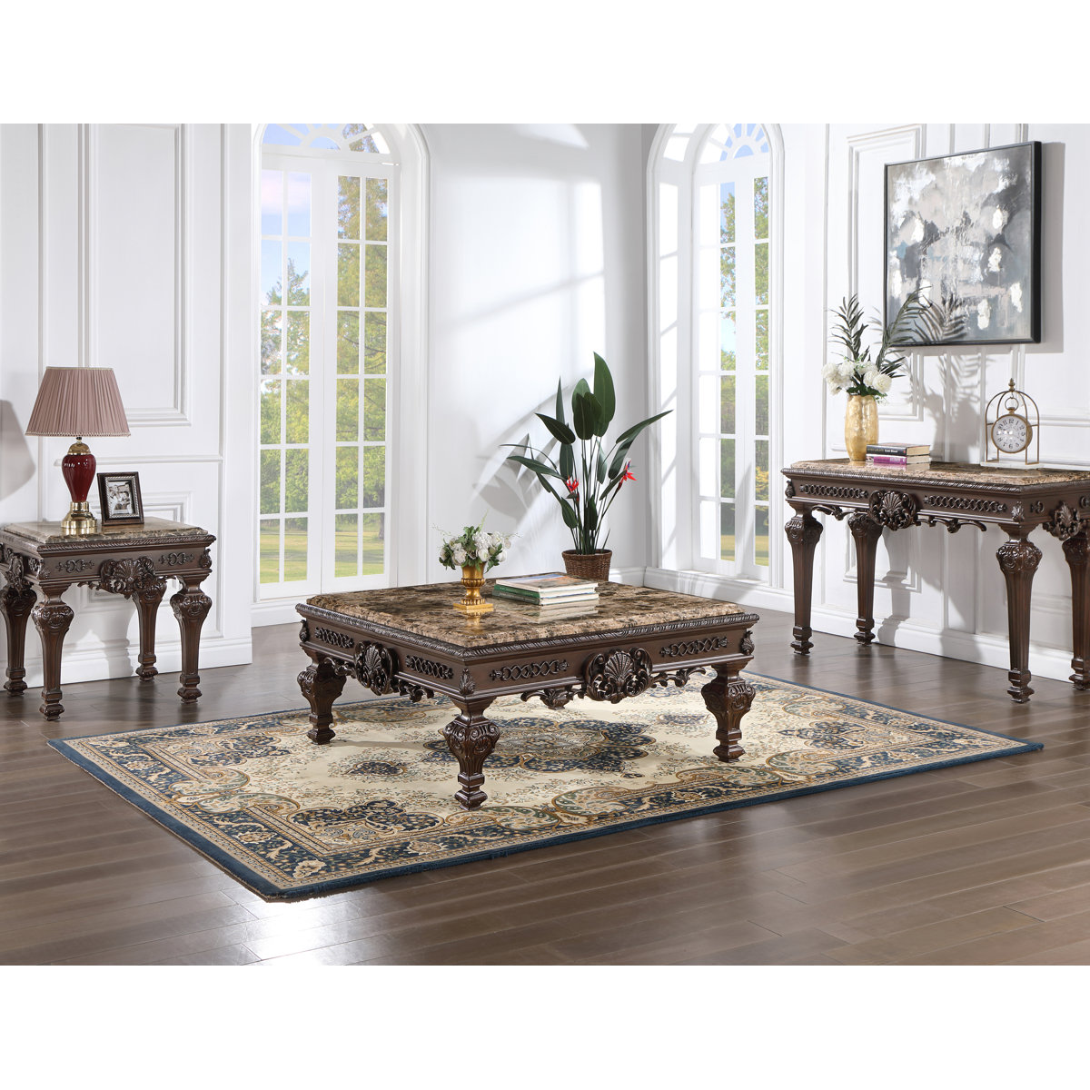 Astoria Grand Dollins 4 Legs Coffee Table & Reviews | Wayfair