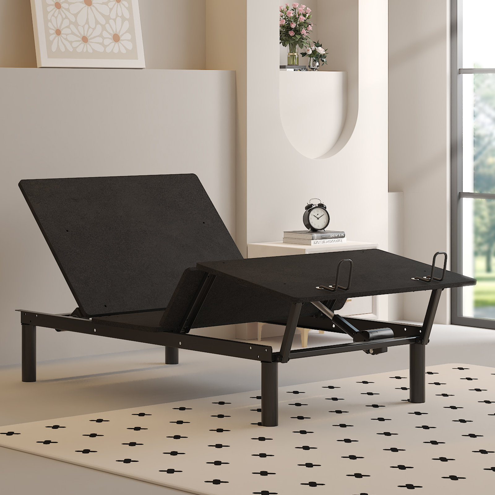 MEIJUJIA Structure de lit réglable moderne et très grand, base de lit ...