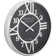 Pacific Lifestyle Silver Metal and Black Round Wall Clock | Wayfair.co.uk
