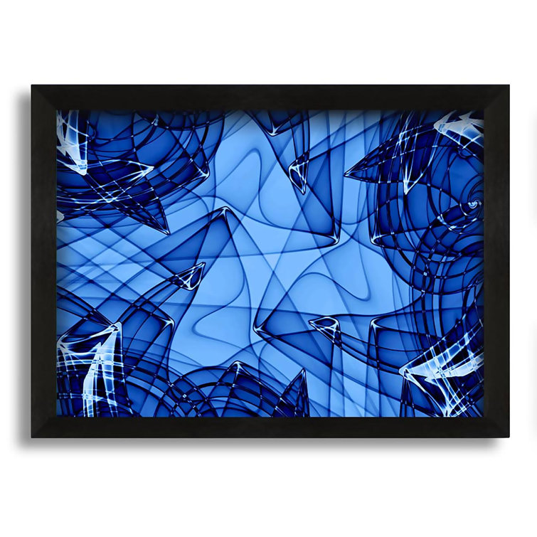 Ivy Bronx Blue Glass - Graphic Art on Canvas | Wayfair.co.uk