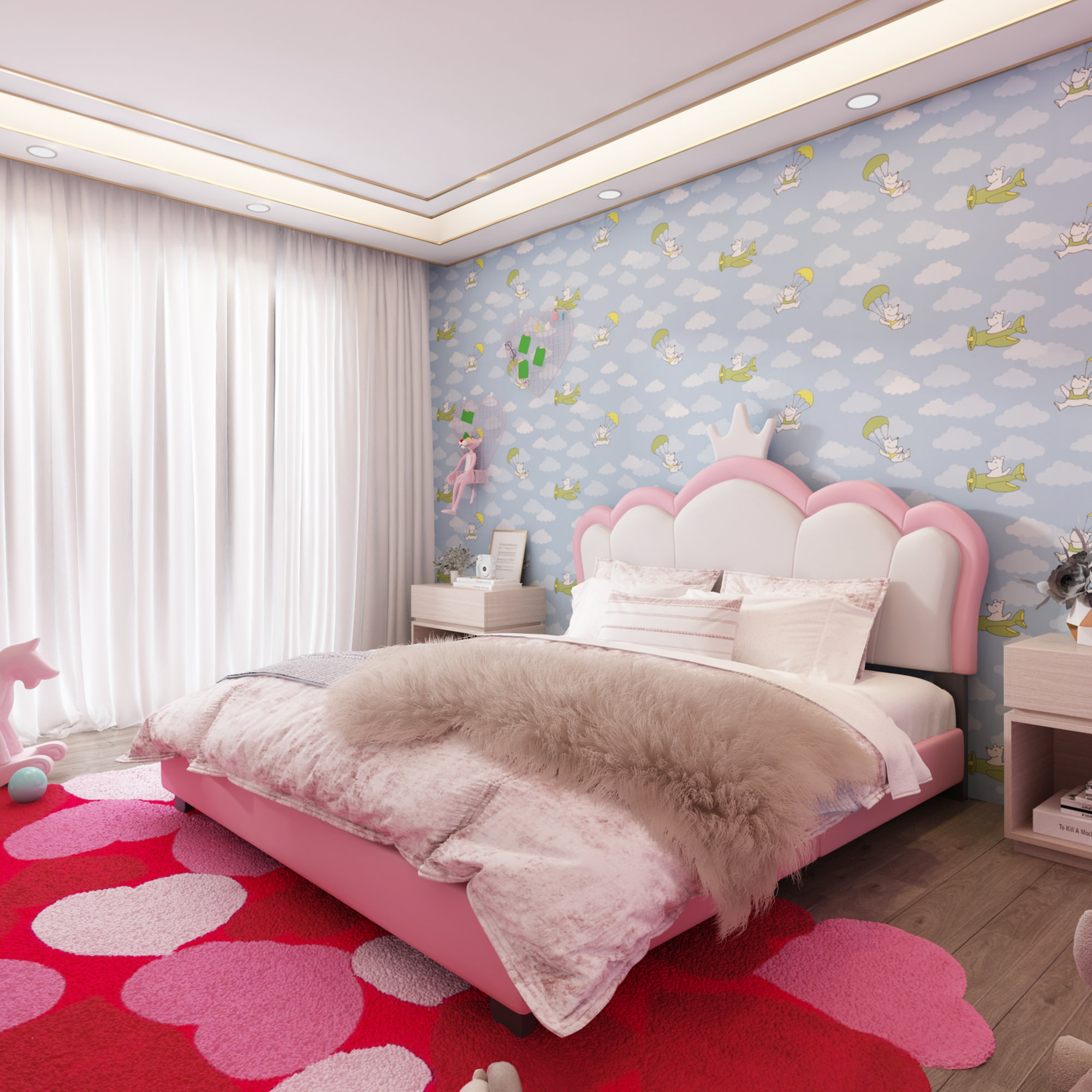 Gemma Violet Moyer Upholstered Bed | Wayfair