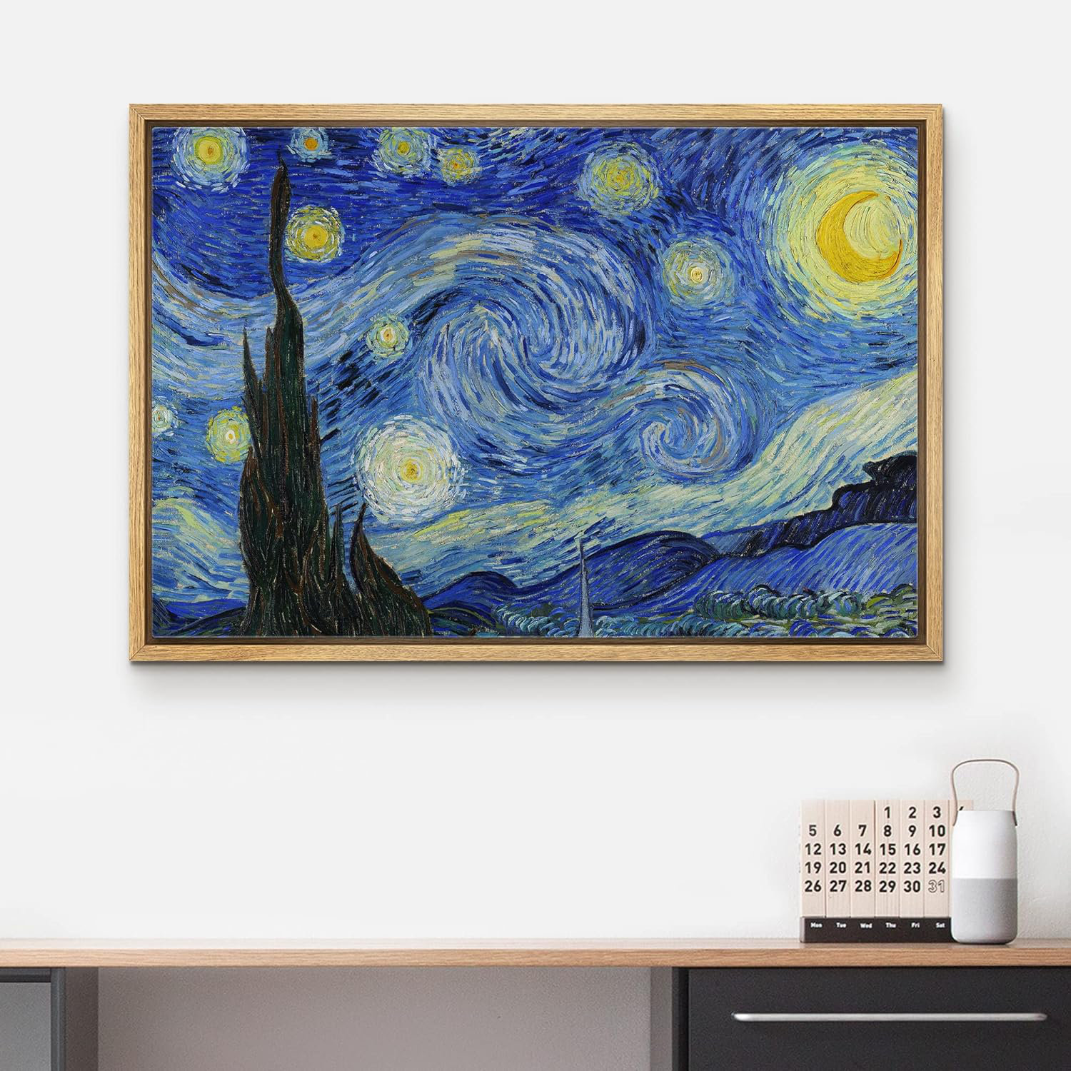 IDEA4WALL Famous Artwork Vincent Van Gogh's Starry Night On Canvas by ...