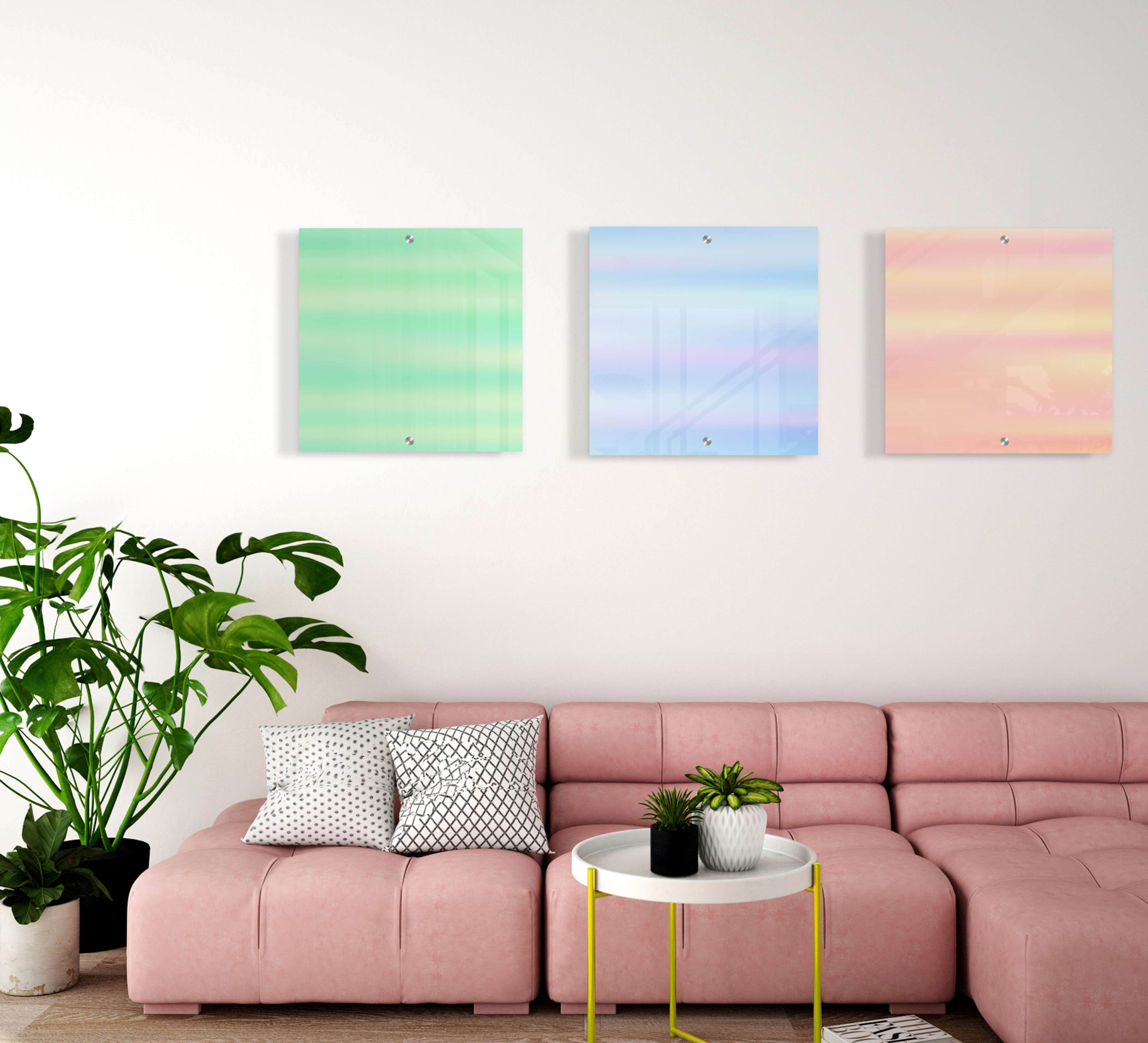 UniQstiQ 3 Piece Gradient Wall Décor Set | Wayfair