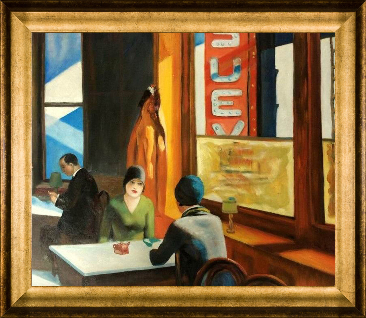 Red Barrel Studio® Chop Suey by Edward Hopper - Floater Frame Painting ...