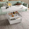 George Oliver 3 In 1 Deformed Coffee Tables With Storage Cabinet ...