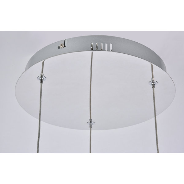 Wade Logan® Carilyn 3 - Light Cluster Teardrop LED Pendant "& Reviews ...