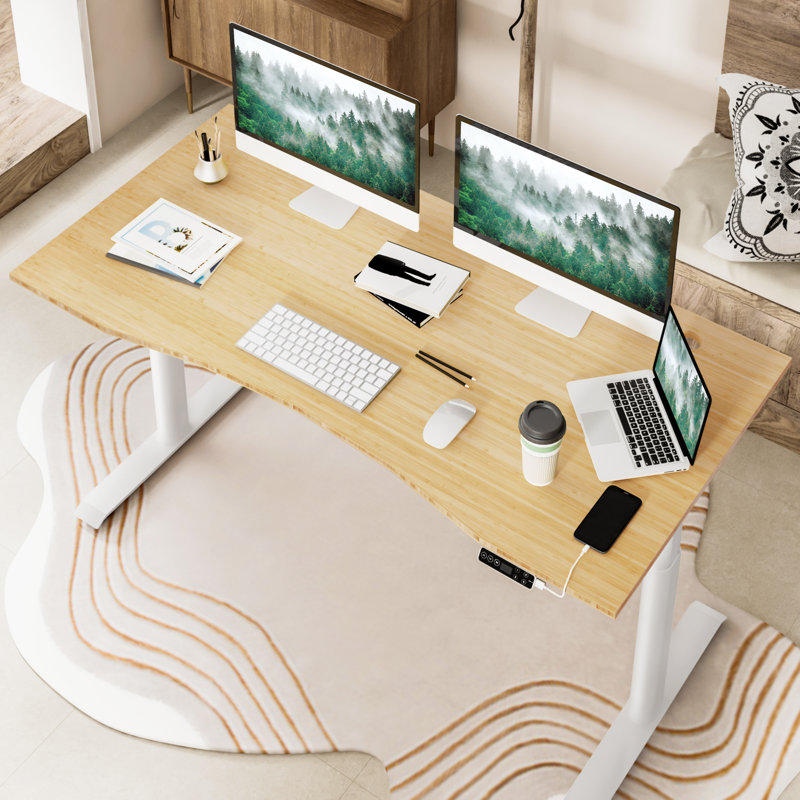 The Twillery Co.® Darena Dual Motors 3-Stage Oval Legs Height ...