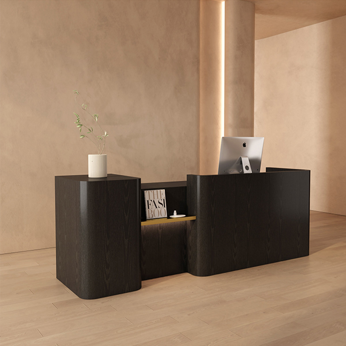 Orren Ellis Standard Manufactured Reception Desk - Wayfair Canada