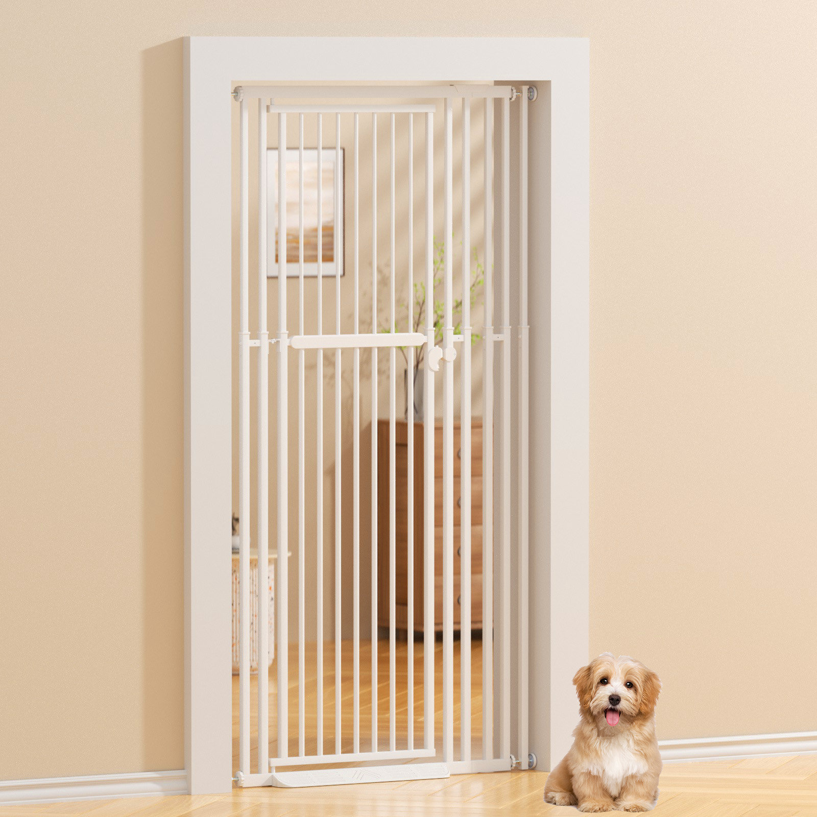 Tucker Murphy Pet™ 47.2"-87" Extra Tall Pet Gate For Cats Pressure ...