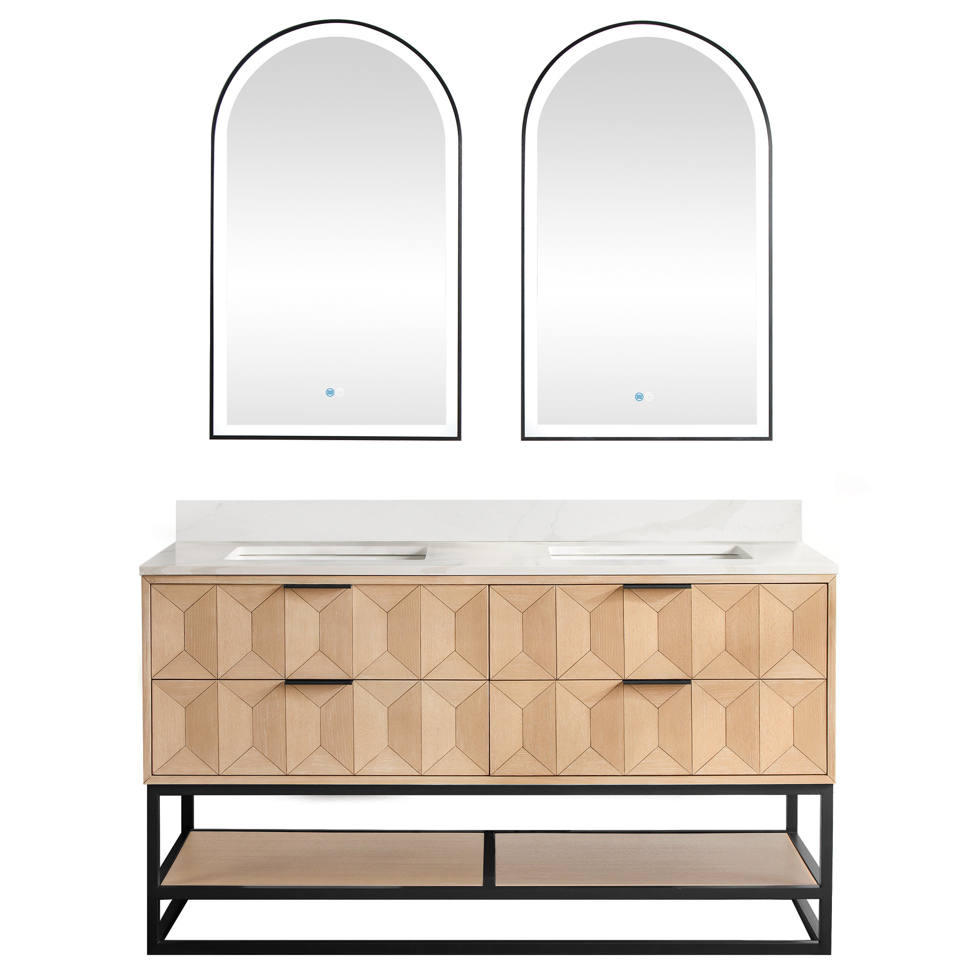 Willa Arlo™ Interiors Otho 60" Double Bathroom Vanity Set - Wayfair Canada