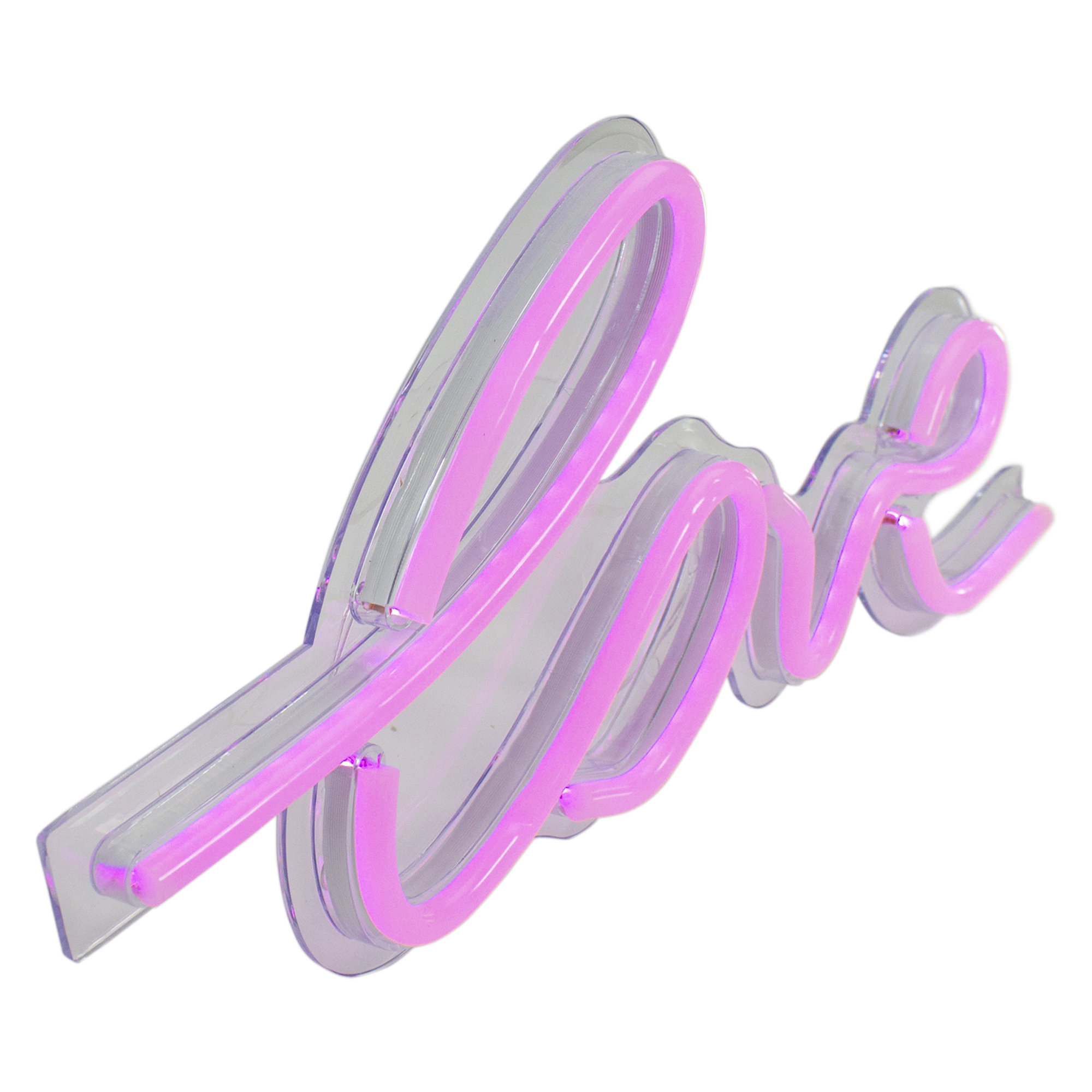 Northlight Seasonal 18" Pink LED Lighted 'Love' Neon Style Valentine's ...