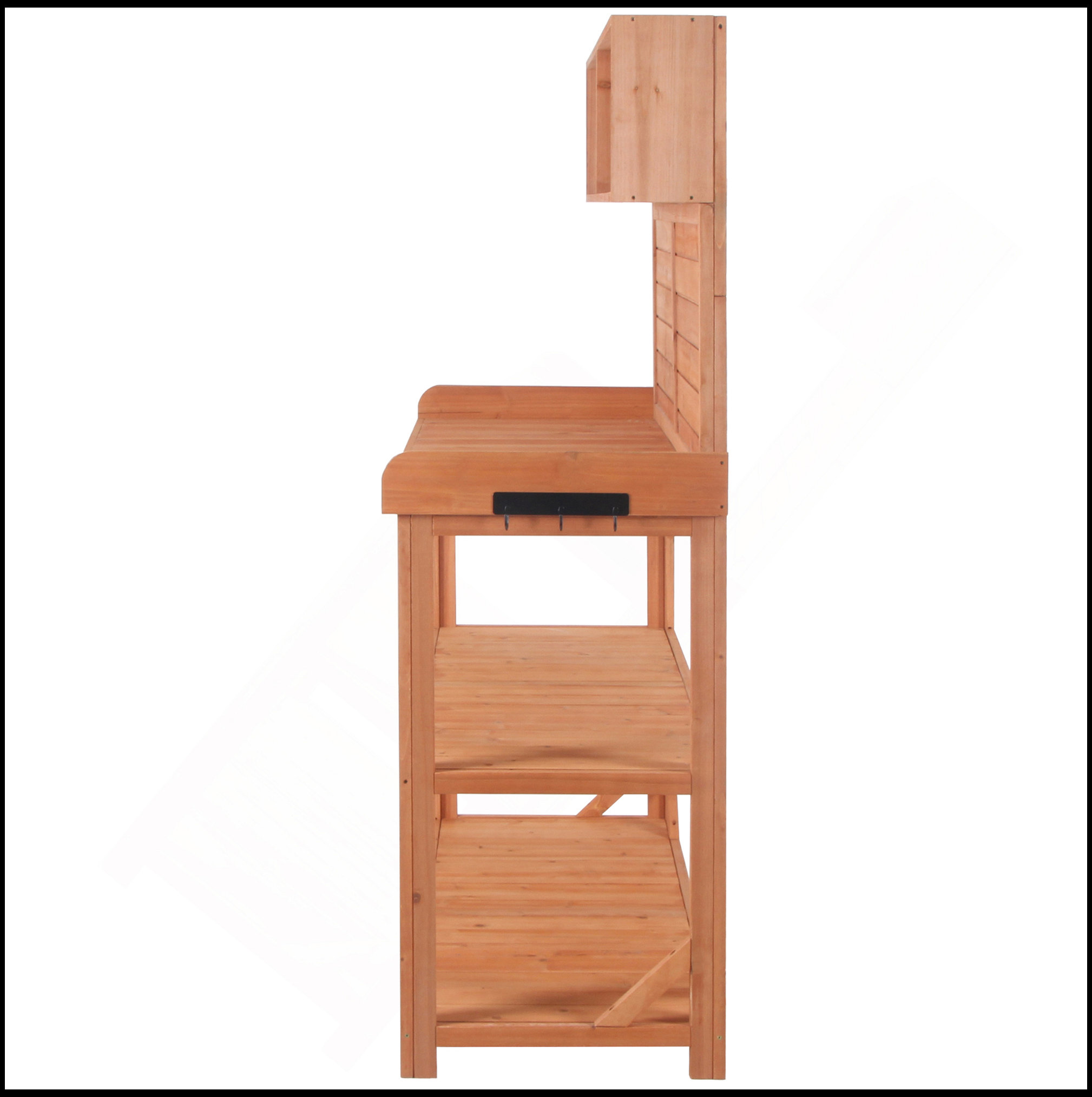 Ophelia & Co. Sturdy Wooden Farmhouse Potting Bench With 4 Storage ...