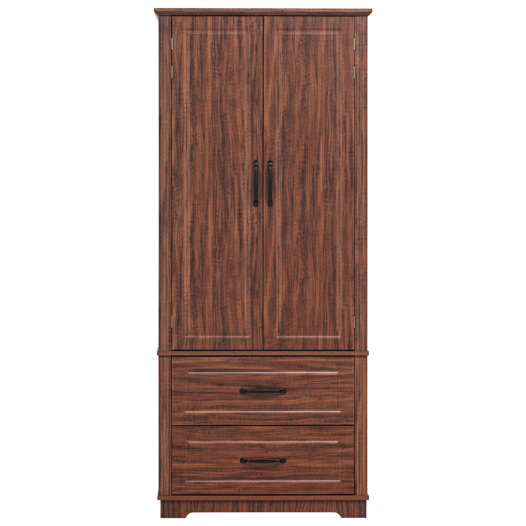 Millwood Pines Stylish Farmhouse Kitchen Pantry Cabinet With Ample ...