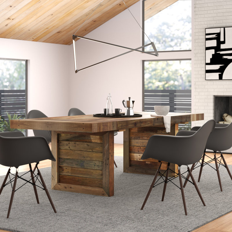 Millwood Pines Lafond Solid Wood Dining Table & Reviews | Wayfair