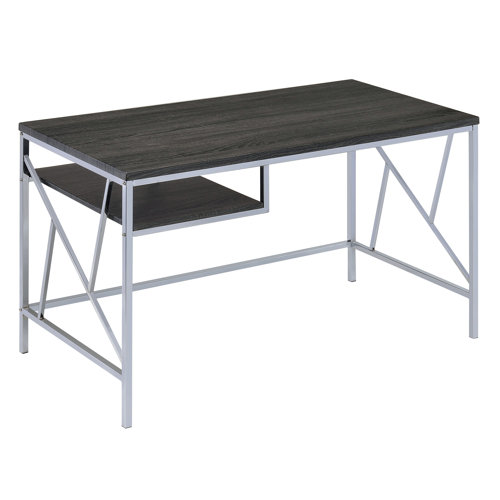 Ivy Bronx Metal Base Writing Desk & Reviews | Wayfair