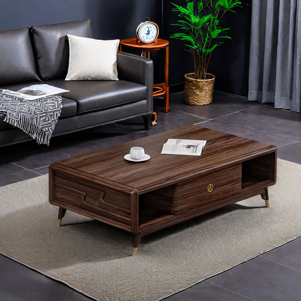 EXCEEB Table basse simple en bois massif - Wayfair Canada