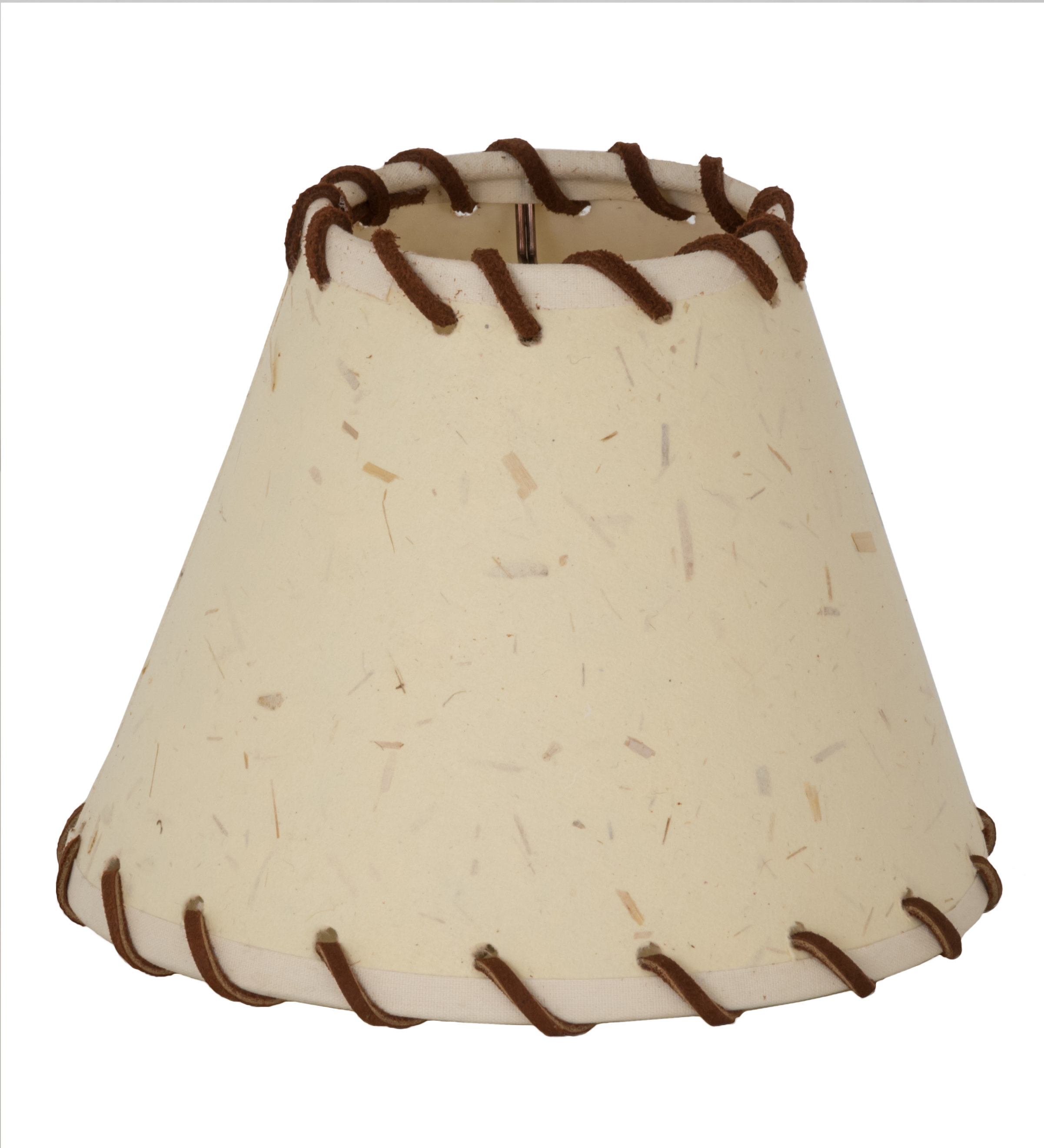 Bloomsbury Market 6.25" Wide Faux Leather & Rawhide Shade | Wayfair