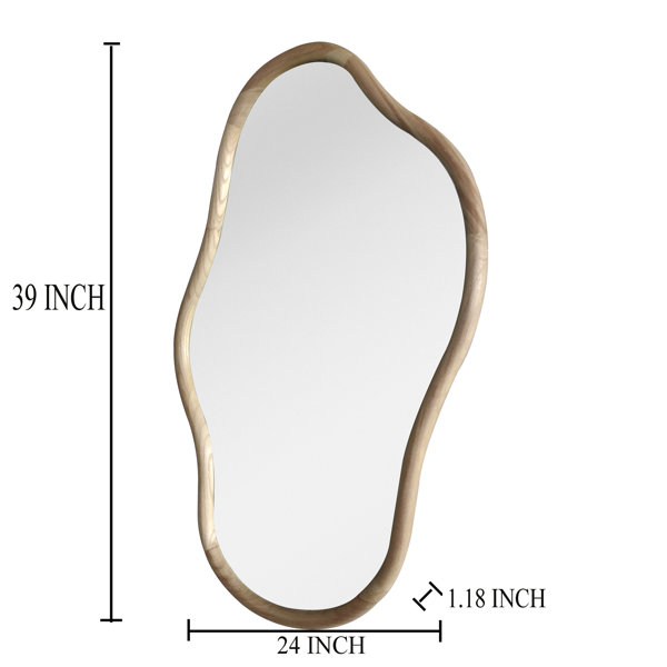 Latitude Run® Irregular Natural Wood Wall Mirror - Wayfair Canada